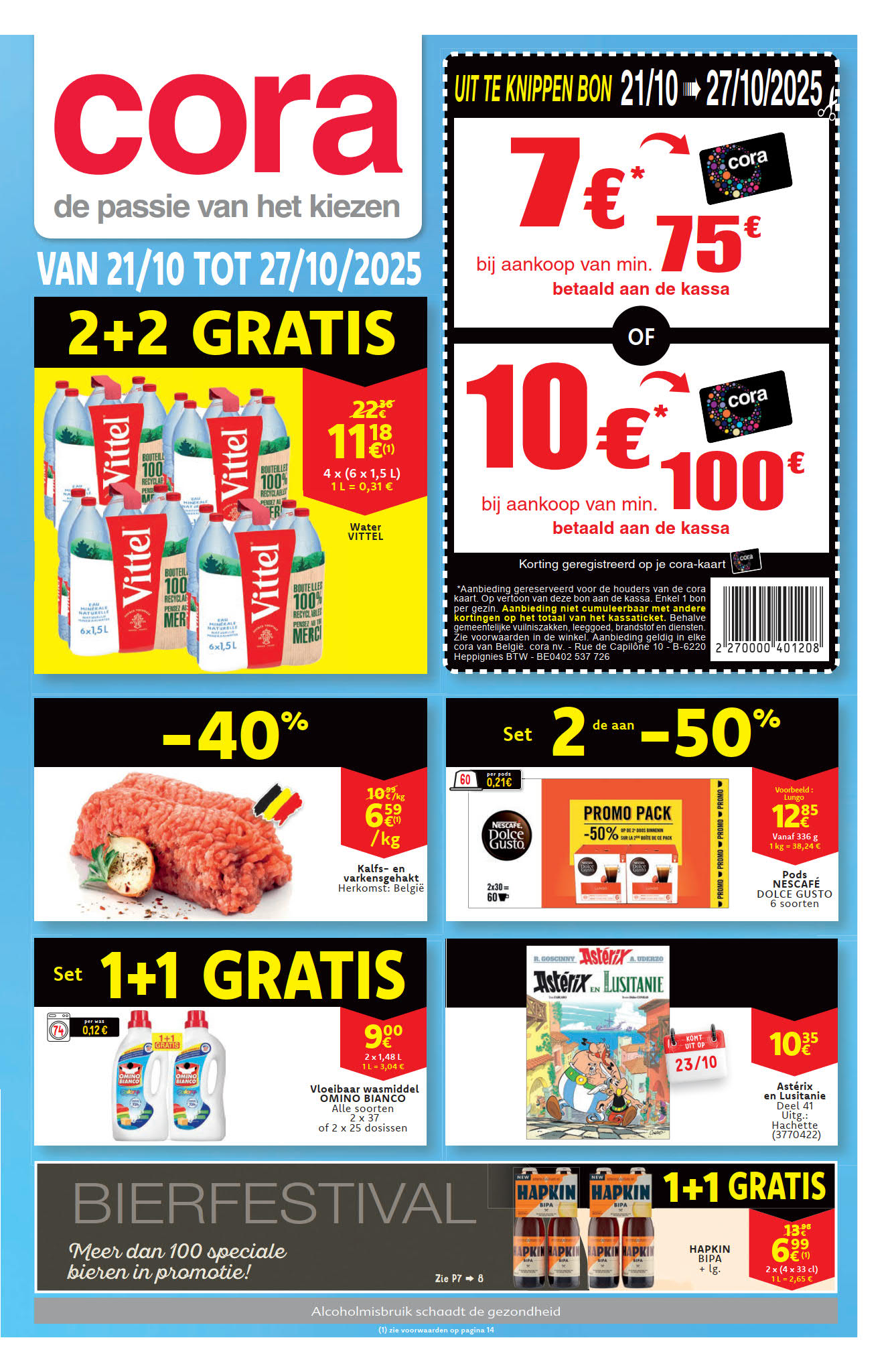 Cora folder van 21 octobre tot 27 octobre. | Folderswinkels.be