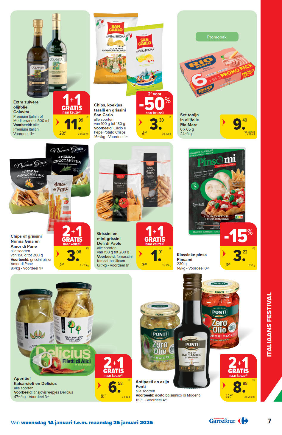 Carrefour folder van 14 janvier tot 26 janvier. | Folderswinkels.be