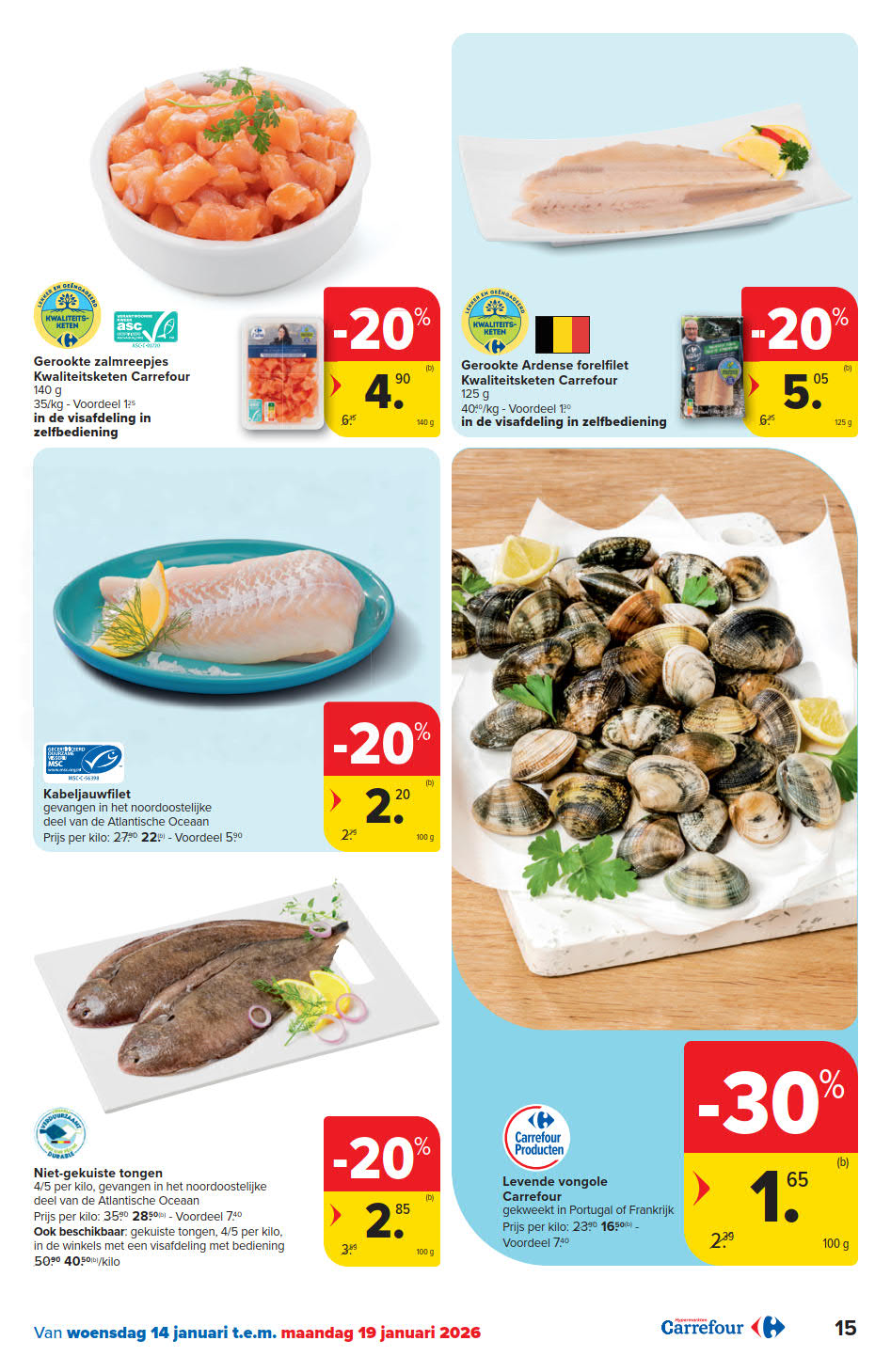 Carrefour folder van 14 janvier tot 26 janvier. | Folderswinkels.be