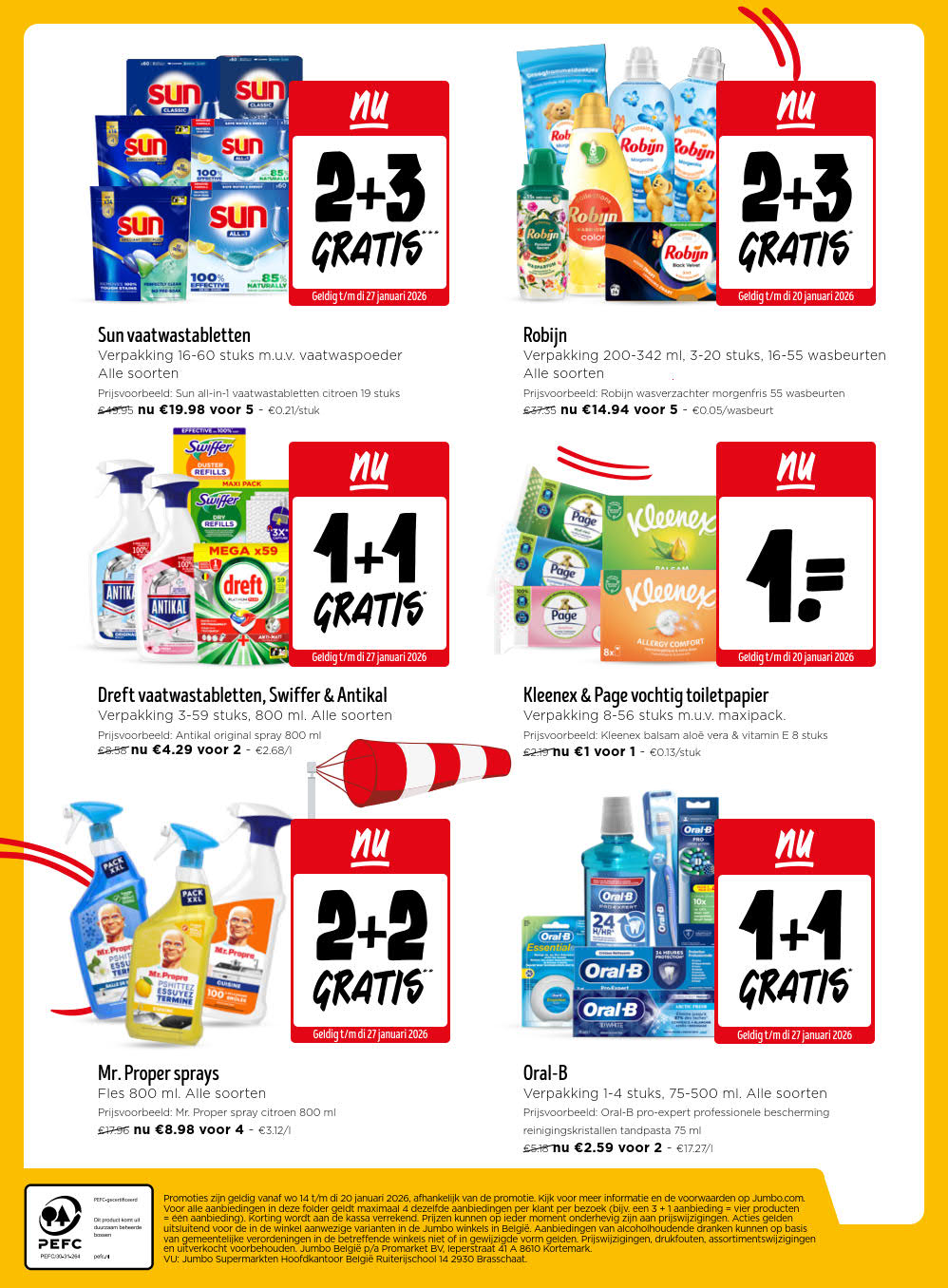 Jumbo folder van 14 janvier tot 20 janvier. | Folderswinkels.be