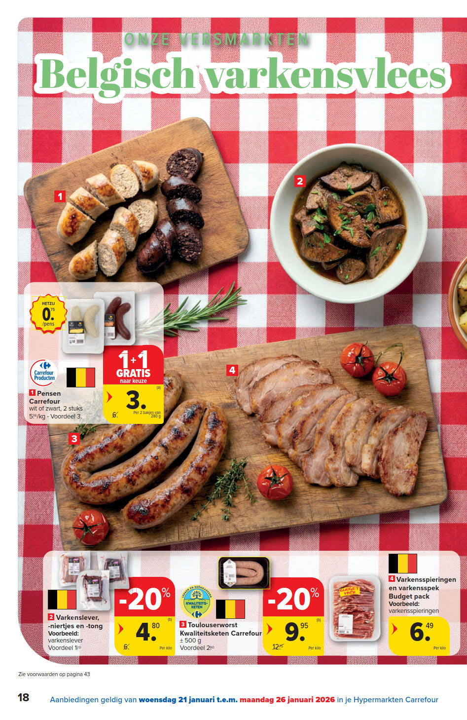 Carrefour folder van 21 janvier tot 02 février. | Folderswinkels.be